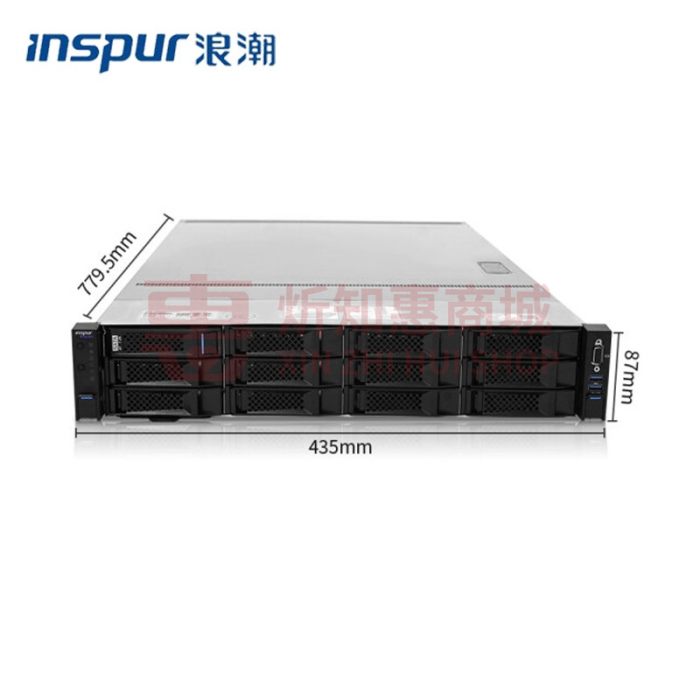 浪潮（INSPUR）NF5280M5服务器 (2颗金牌5218R-20核2.1主频/64G/2块480G固态 4块2.4T SAS/双口千兆 ...